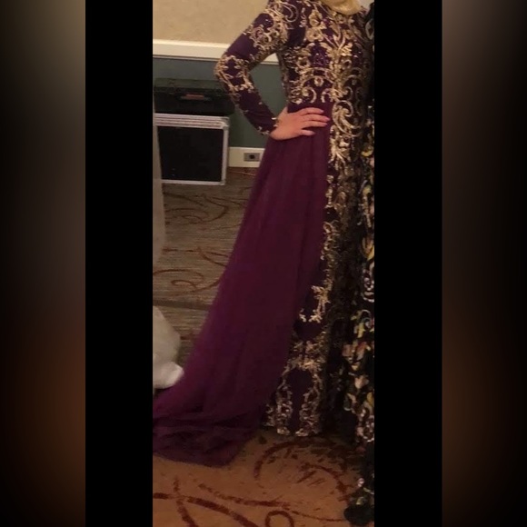 Dresses | Heavily Sequenced Gown With Tail | Poshmark